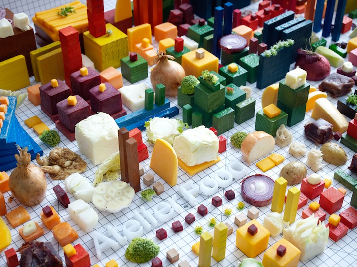 Pix Grove: Geometrical Food Display by Petter Johansson