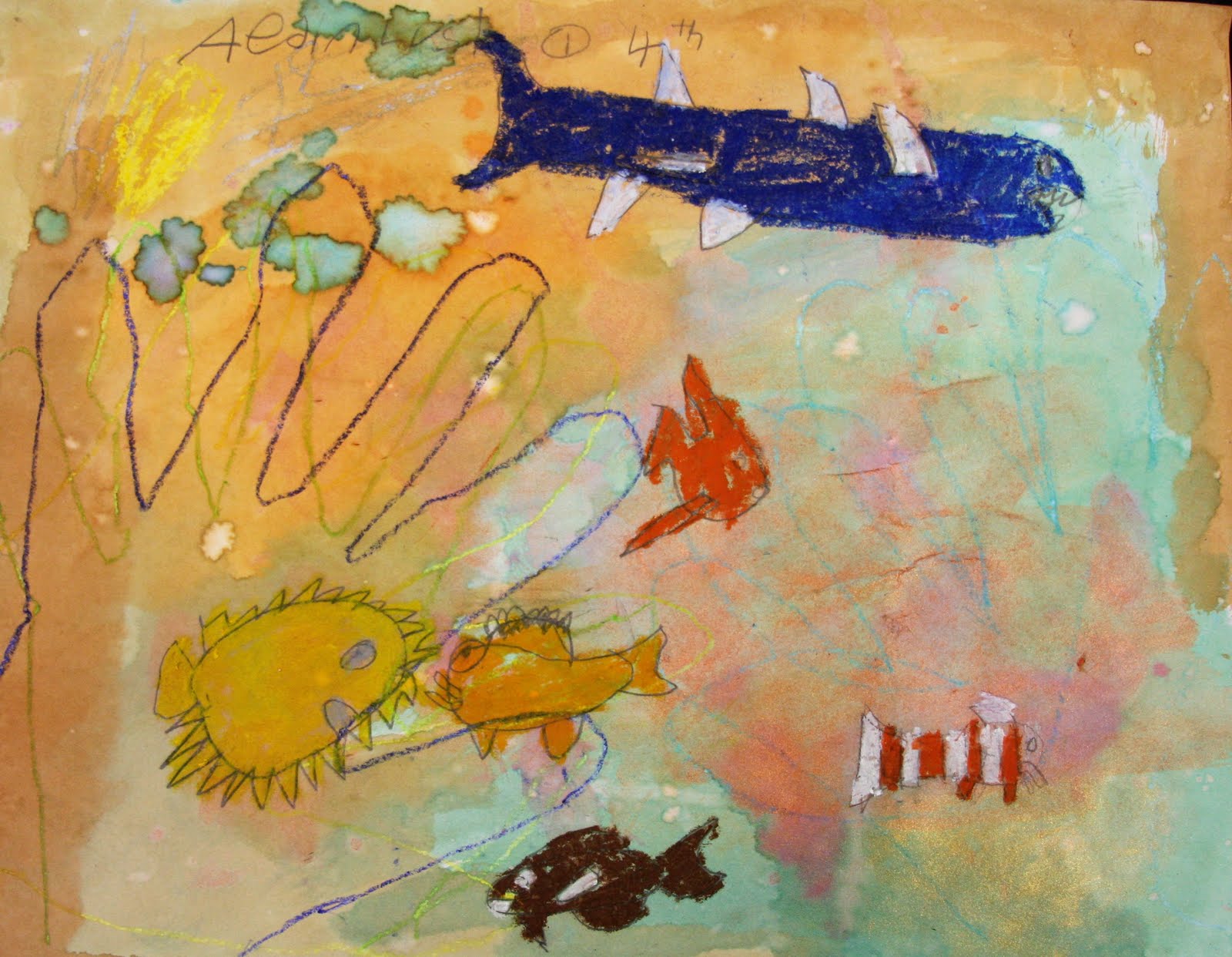 Briargrove Elementary Art Page: Coral Reef