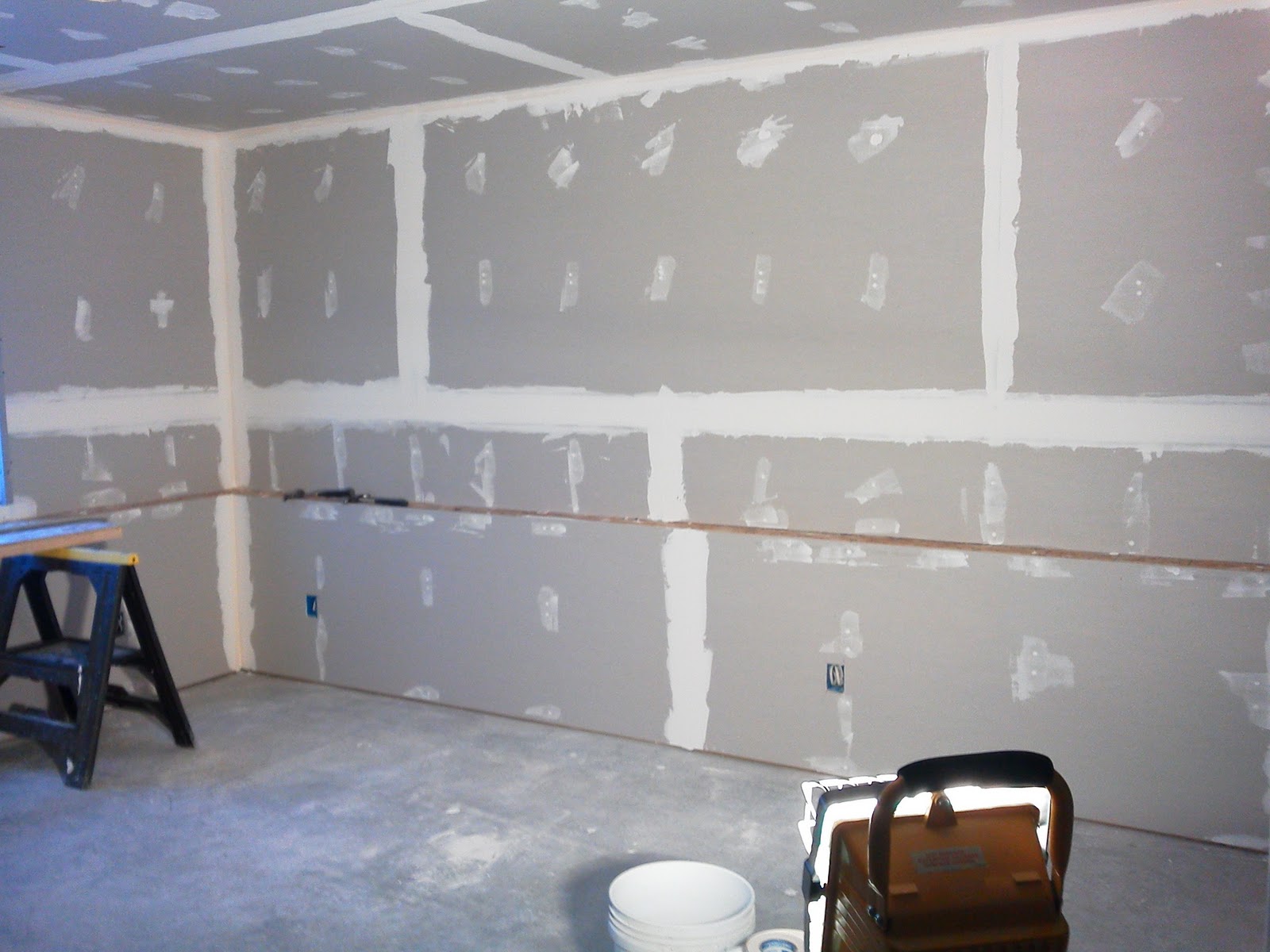 candice ashment art: My current project... the ART of sheet rock ...