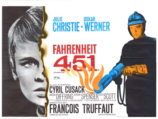 Cine História: Fahrenheit 451: Quando os livros se tornam "subversivos ...