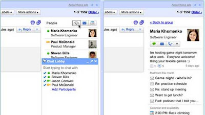 Gmail Introduces People Widget