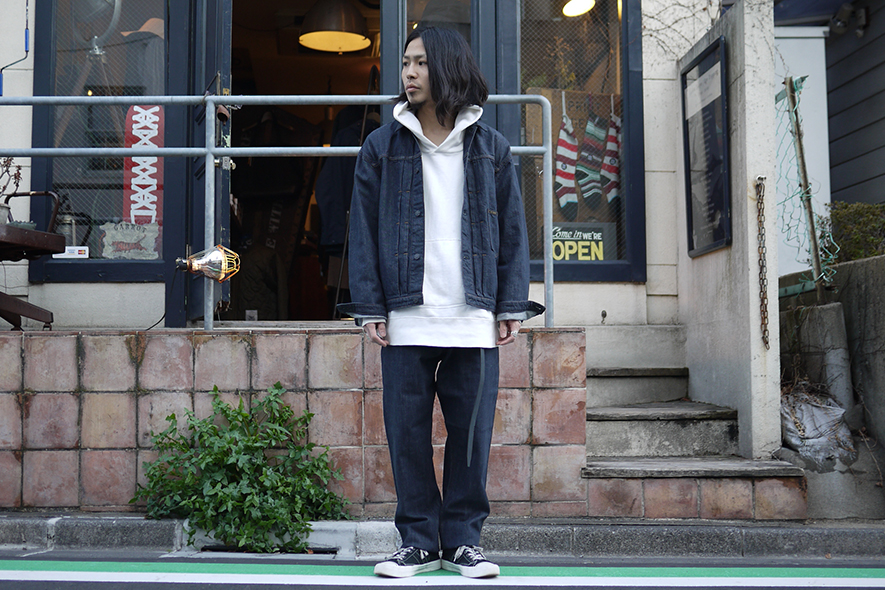 GARROT TOKYO: "EGO TRIPPING / SLACK FIRST DENIM JACKET&NERD DENIM" SET ...