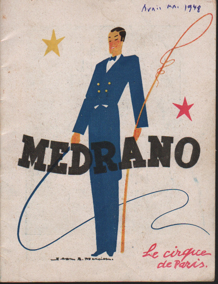 Circus -Collection: Cirque Medrano 1948 le cirque de Paris
