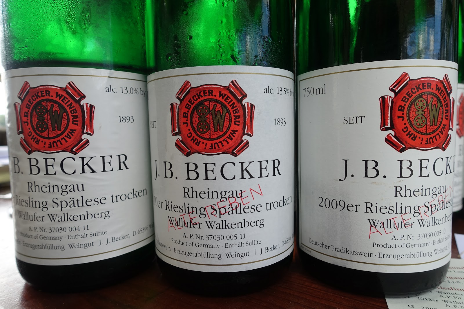 schiller-wine: Tasting at Weingut J.B. Becker in Walluf, Rheingau, with ...