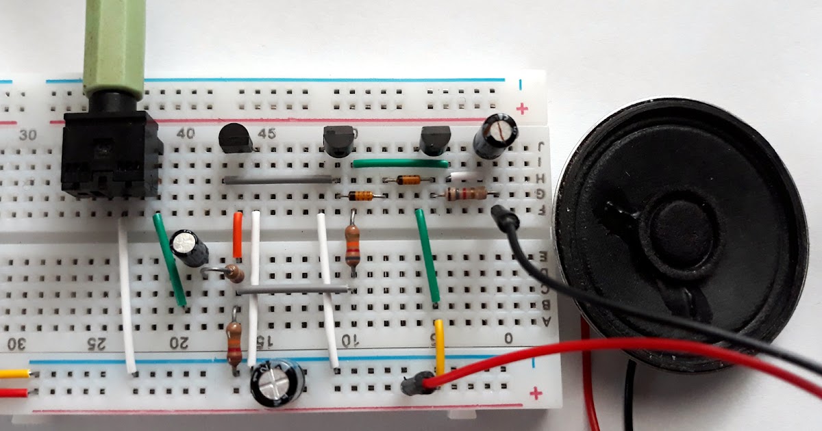 Audio Amplifier with Common Transistors · One Transistor