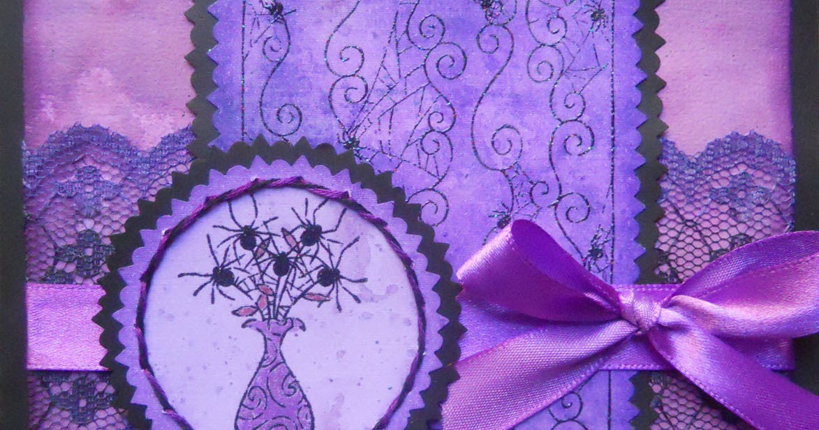 Drea's Scraps of Inspiration: Spiders Are Seen Card ~ Red Rubber Designs DT