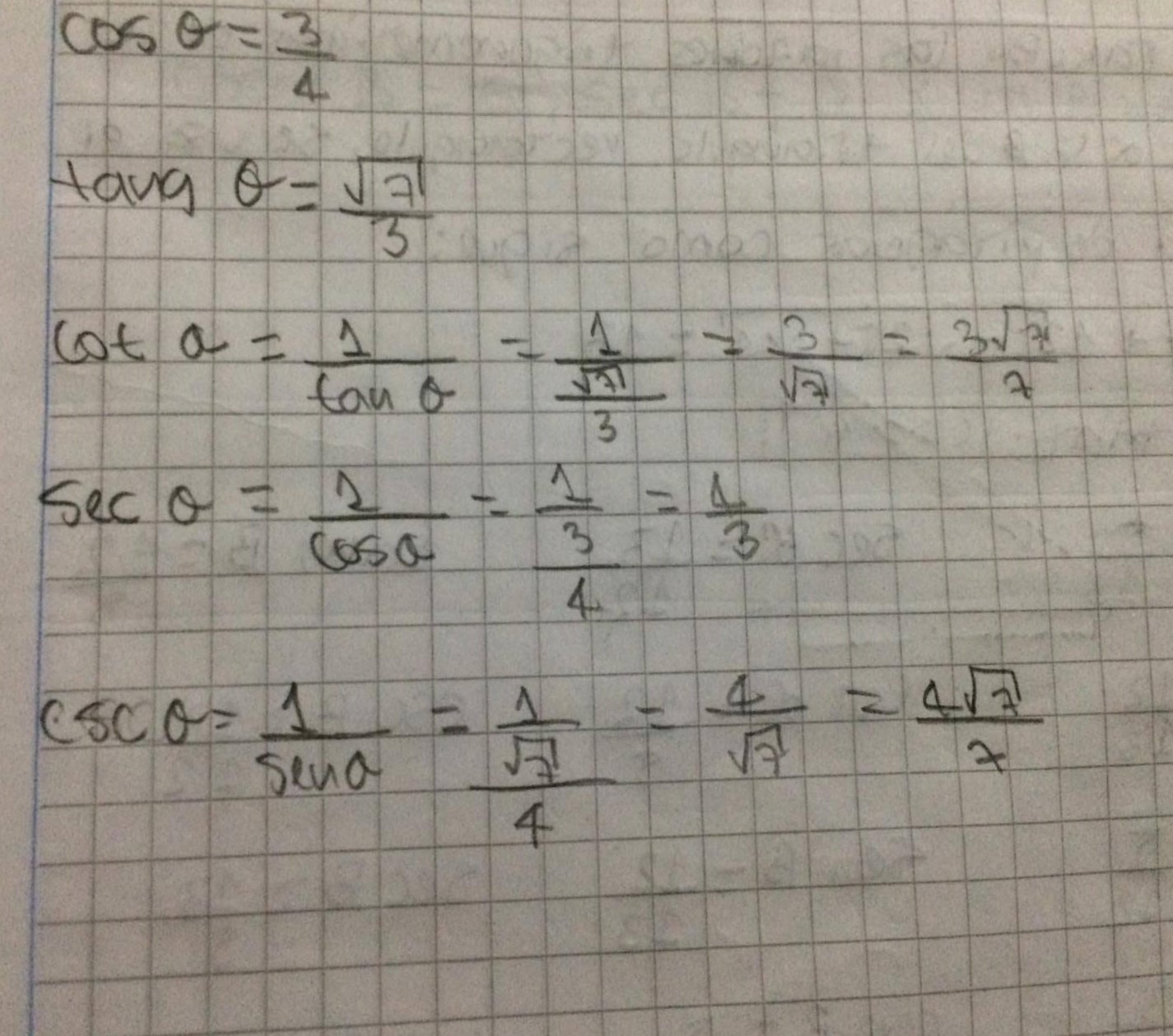 Matematicas: Trigonometria