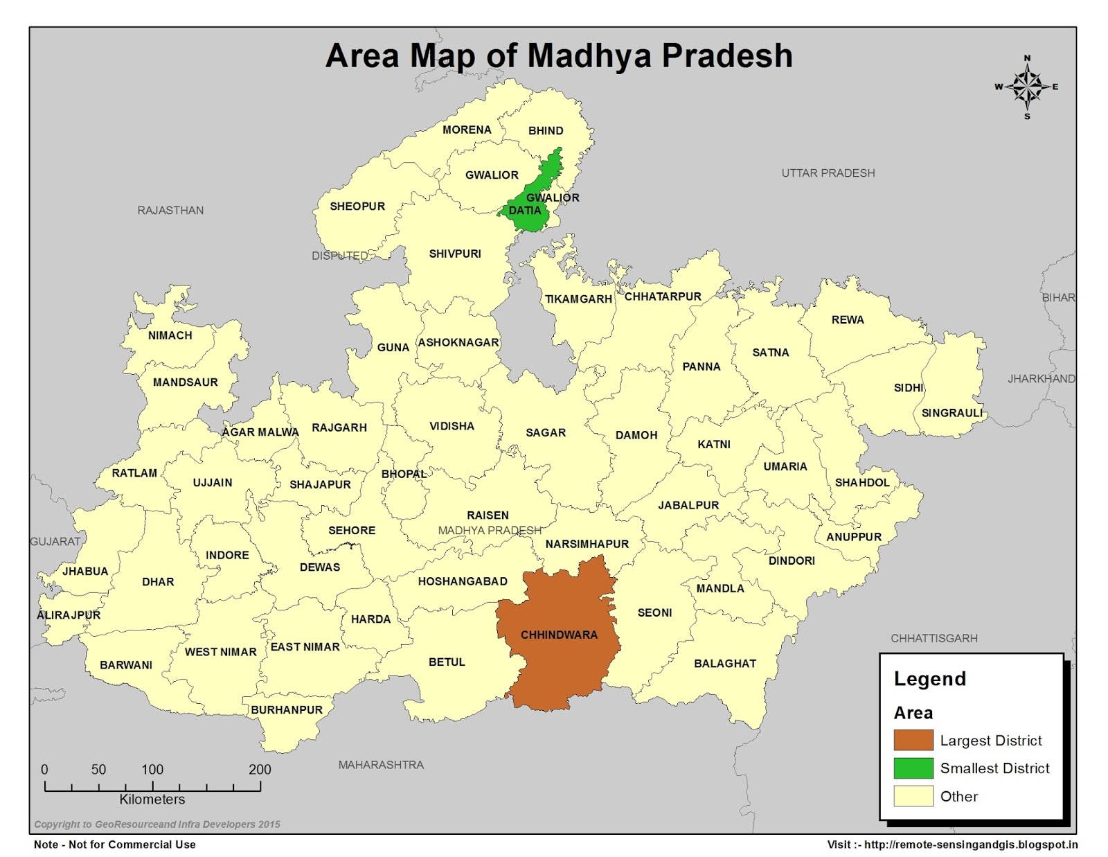General Studies for Competitive Exams: Largest and Smalles Districts of ...