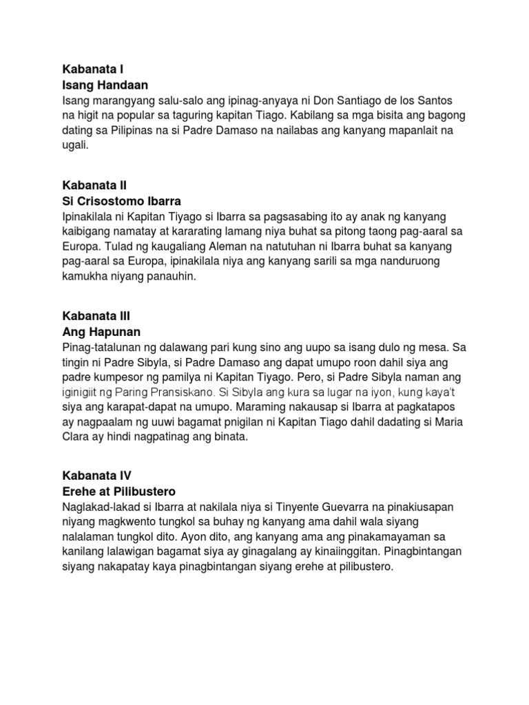 Tagalog summary of el filibusterismo - kloops