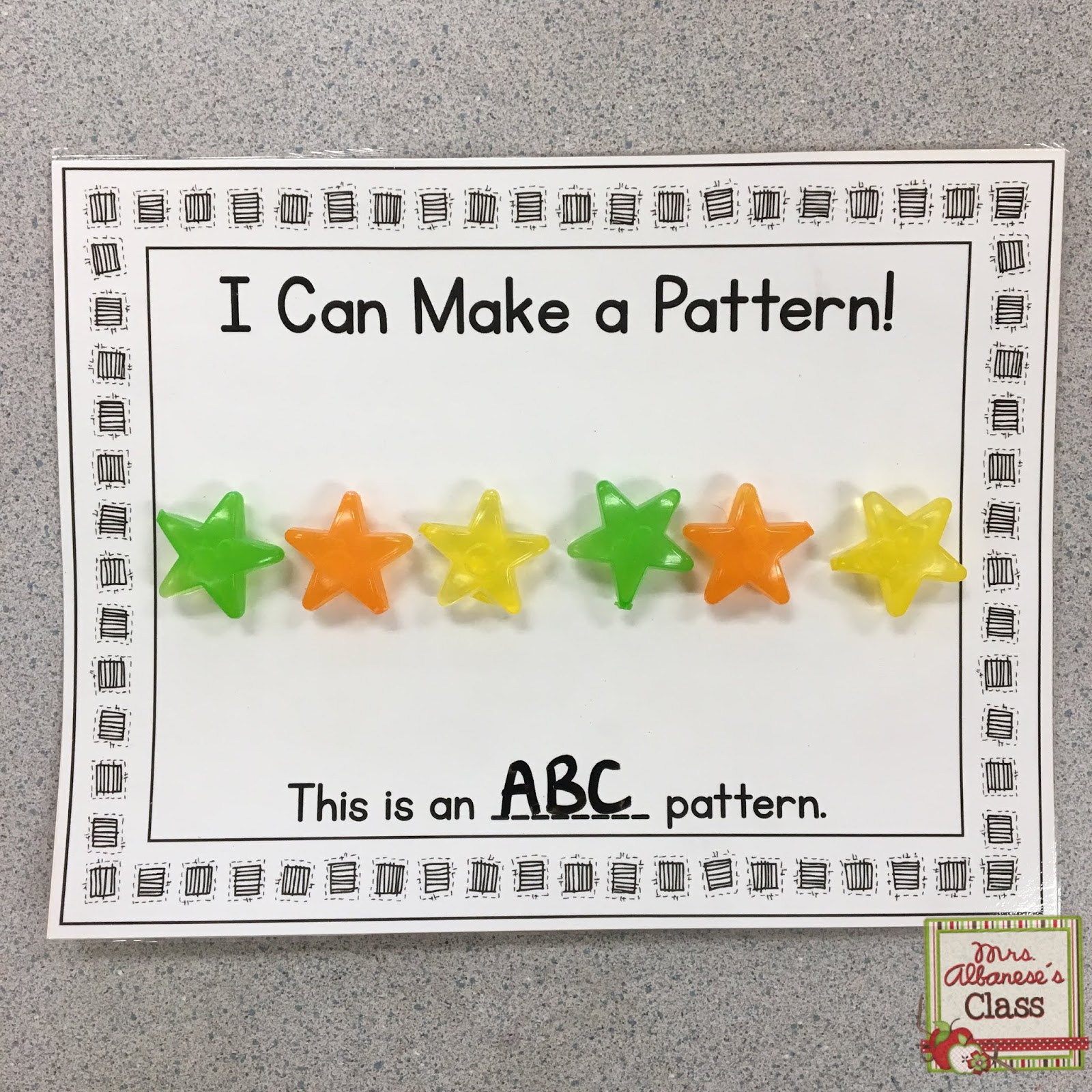 Patterning in Kindergarten | Mrs. Albanese's Kindergarten Class