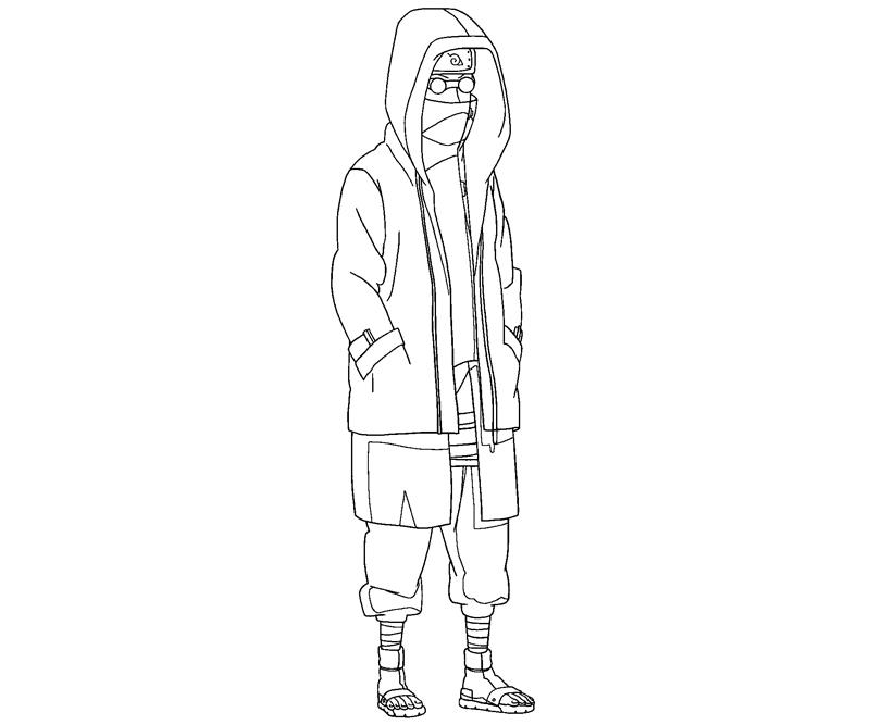 Shino Aburame 2 Coloring | Crafty Teenager
