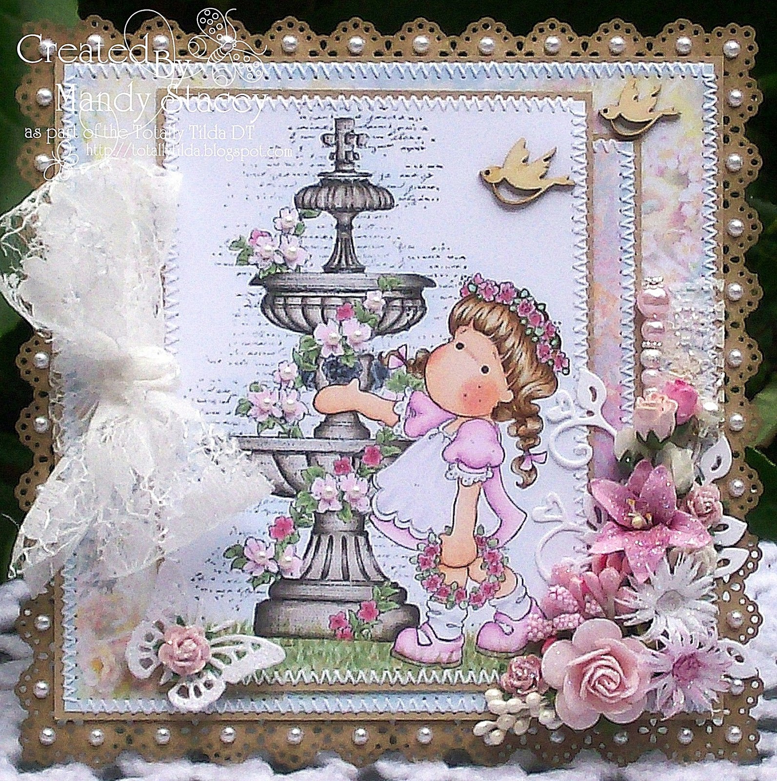 A Sprinkling of Glitter: Tilda With Kraft - Totally Tilda DT Card