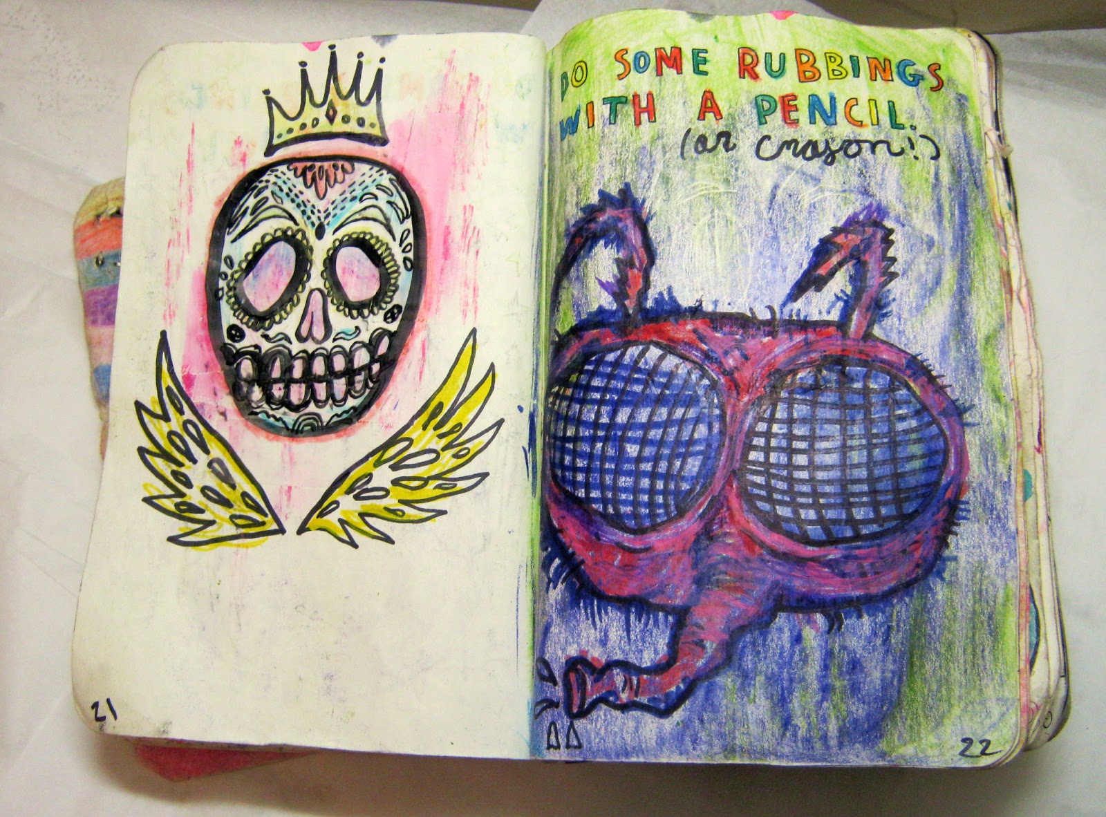 Trina is artsy fartsy: Wreck This Journal Part Four