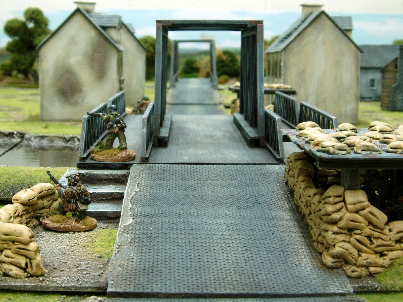 Wargaming with Silver Whistle: WW2 GIRDER BRIDGE & NORMANDY BUILDINGS