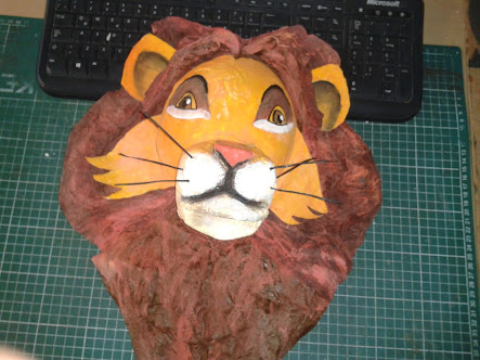 MAQUETAS DIBUJOS DISEÑOS: MÁSCARA DEL REY LEON