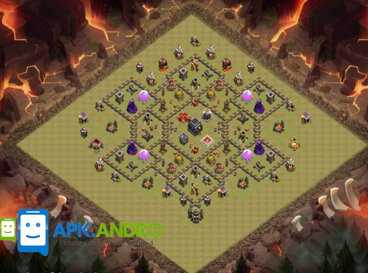 Kumpulan Base TH 9 terkuat War Anti Serangan - Gudang BBM Modifikasi ...