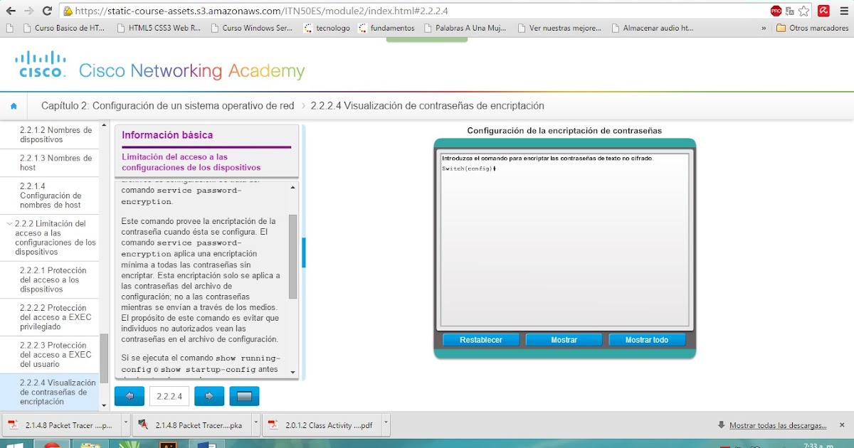 CISCO CCNA 1 v5.0: 2.2.2.4 Laboratorio