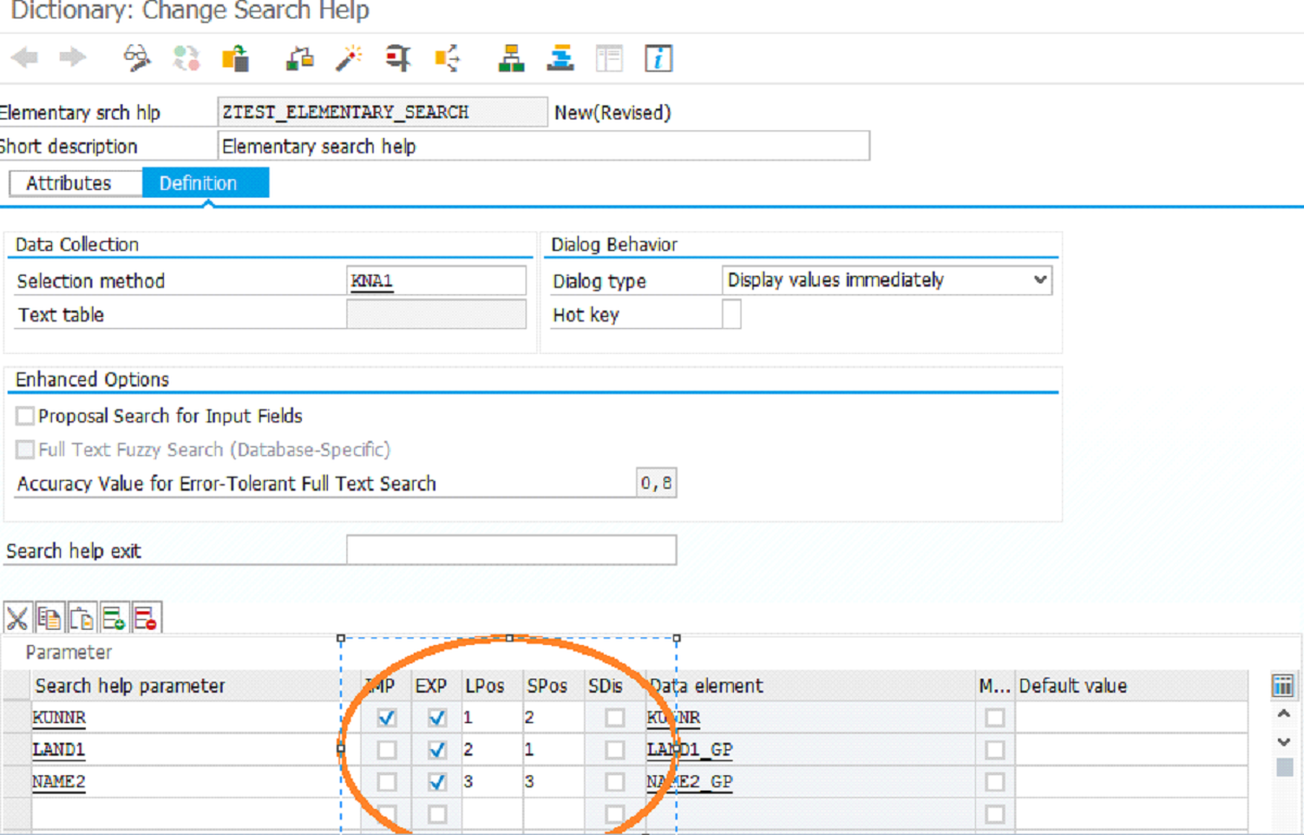 SAP Technical: HOW TO CREATE AN ELEMENTARY SEARCH HELP