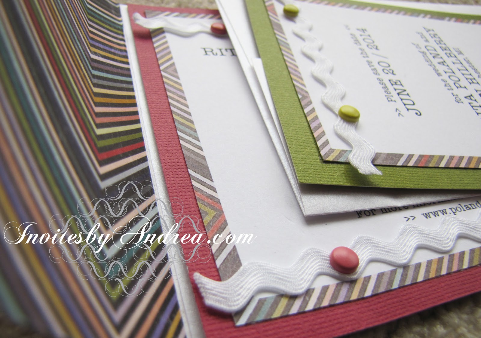 Ideas by Andrea: How to Use Scrapbook Paper on Stationery