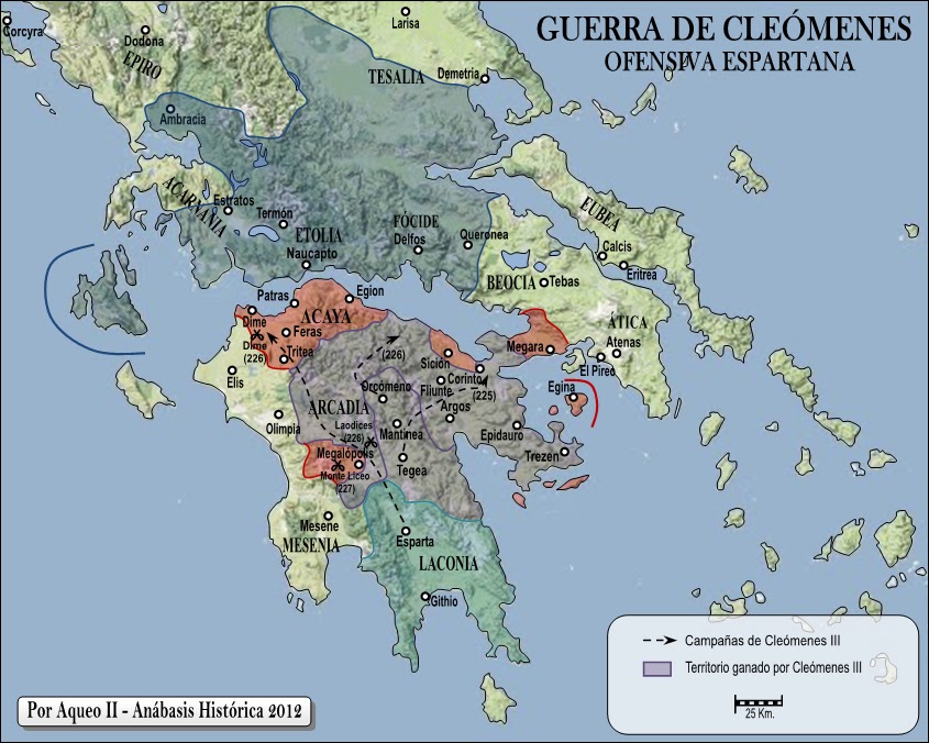Anábasis Histórica: LA BATALLA DE SELASIA, 222 a.C. El fin de Esparta y ...