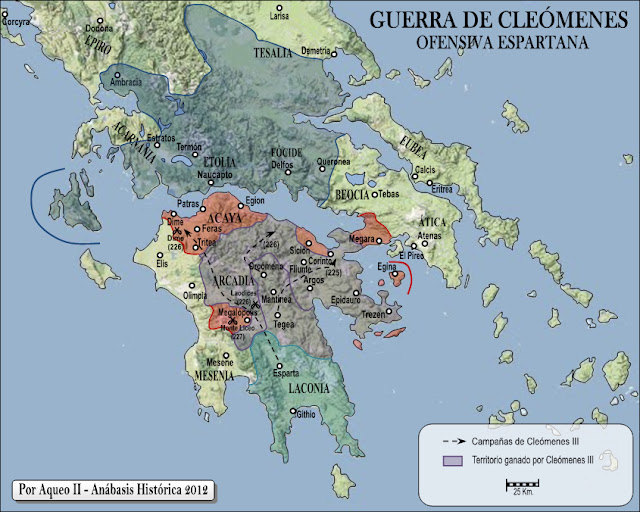 Anábasis Histórica: LA BATALLA DE SELASIA, 222 a.C. El fin de Esparta y ...