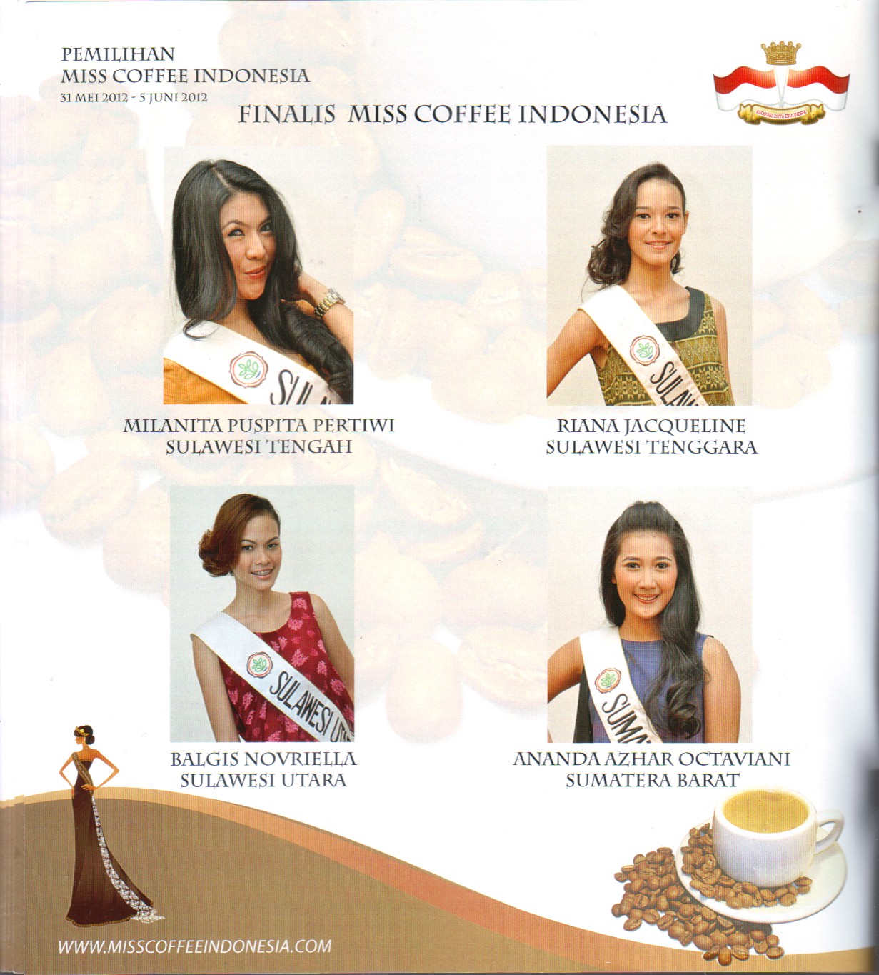 Finalis MISS COFFEE INDONESIA 2012 - Indonesian Pageants Portal