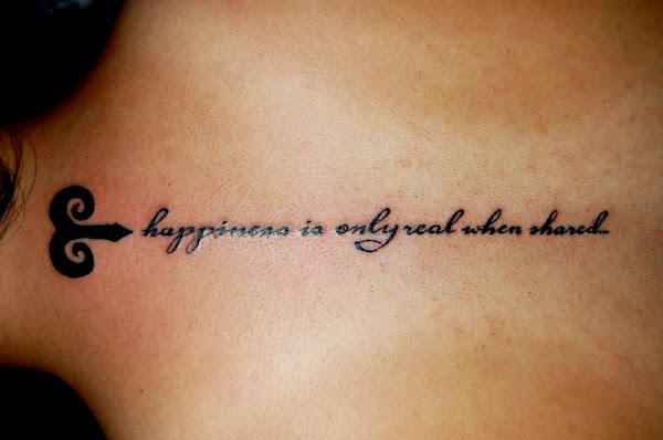 The Artful Archer: Happiness is only real when shared.