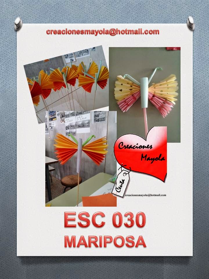 Creaciones Mayola: ACTIVIDADES ESCOLARES. MARIPOSA