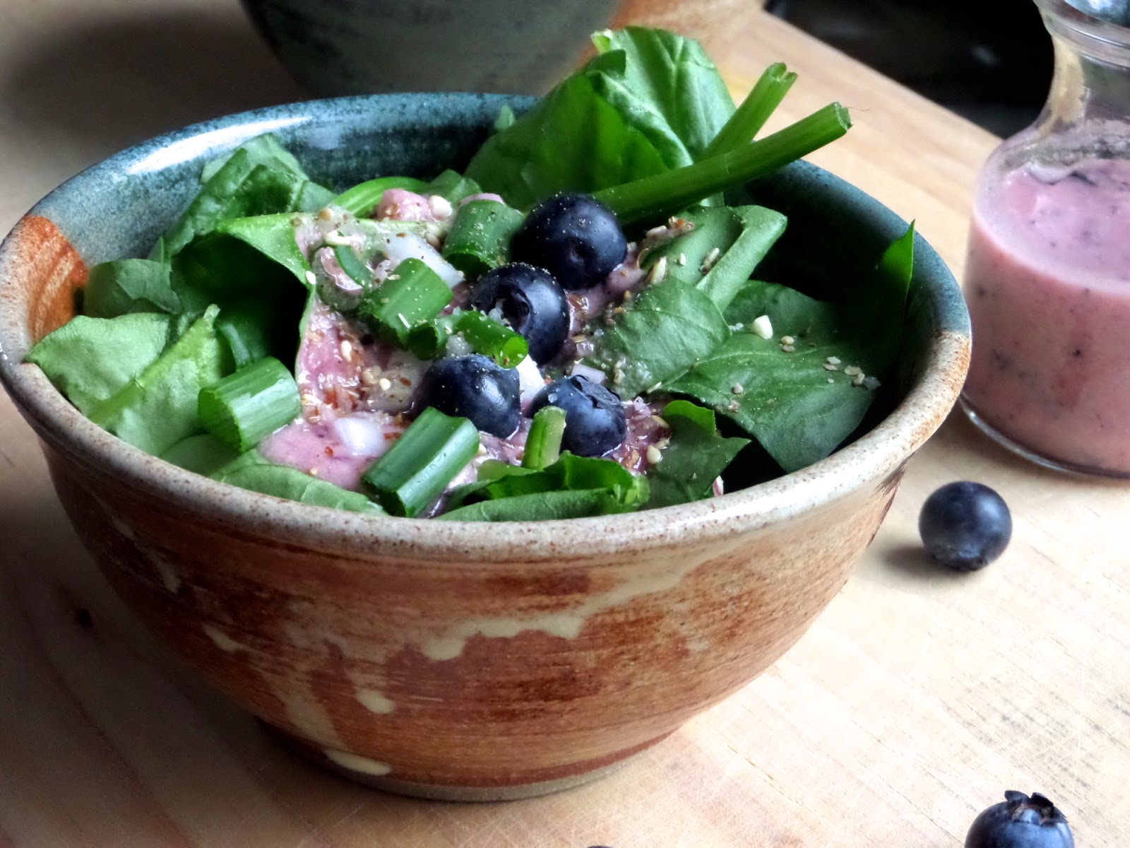 Becki Melvie: Fresh Spinach with Blueberry Vinaigrette {Local Roots ...