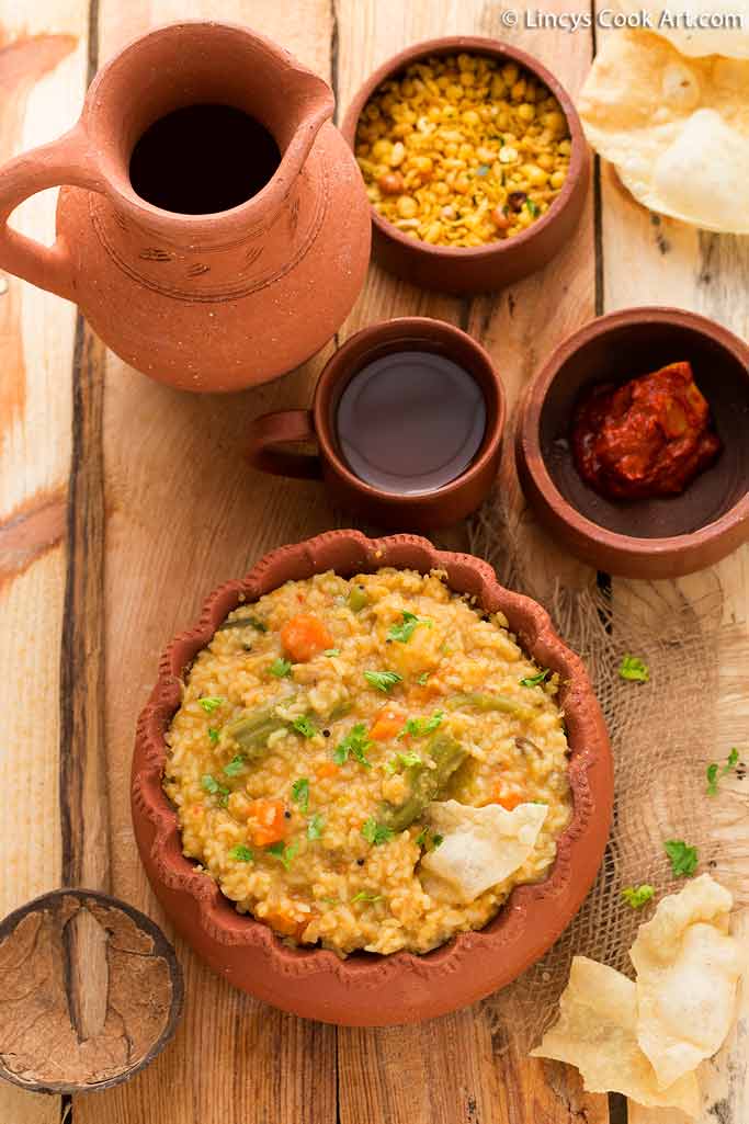 Sambar Sadam | Sambar Rice| Bisi Bele Bath ~ Lincy's Cook Art