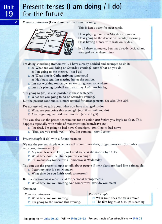 19. Present tenses (I am doing / I do) for the future|Learn English
