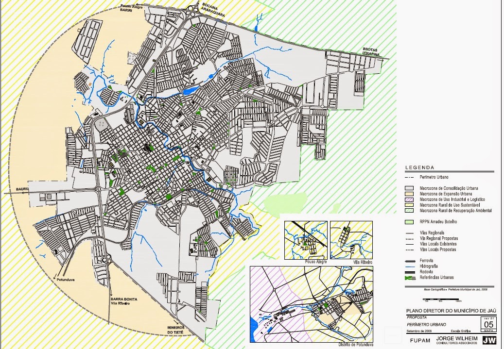 Plano diretor de Jaú - SP: Mapas - Plano Diretor (2006)