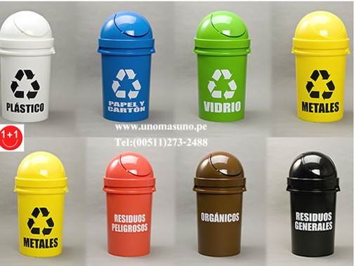 Colores que se Deben Emplear para el Reciclaje de Basura.