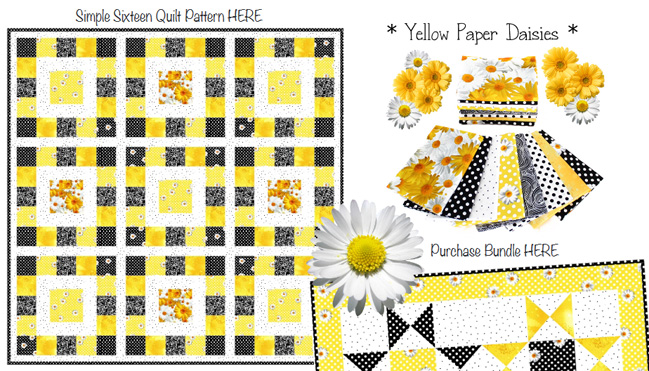Fort Worth Fabric Studio: Friday Bundle Batch {Yellow Paper Daisies}