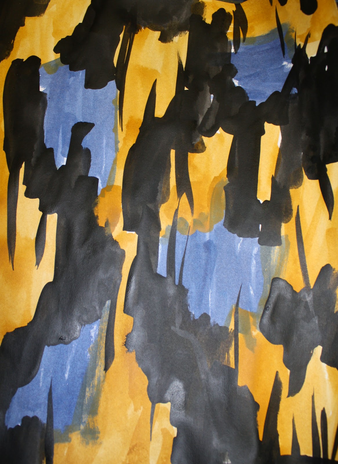 Living and Dyeing Under the Big Sky: Abstract Painting Exercise ...