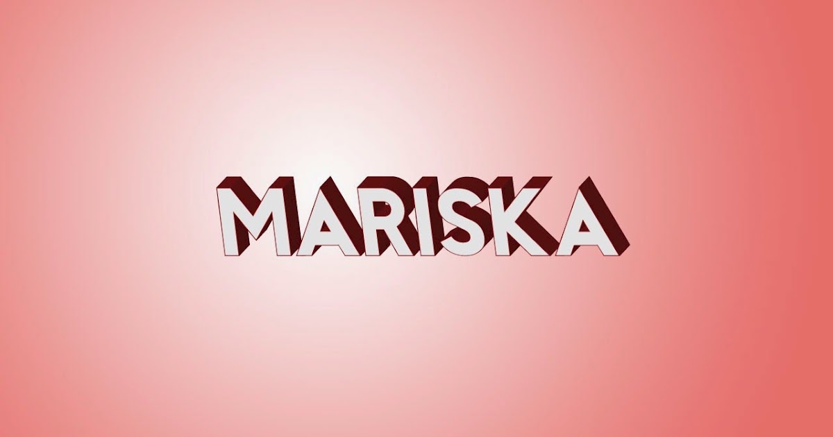 3D Name Logos: Mariska 3D Name Logo