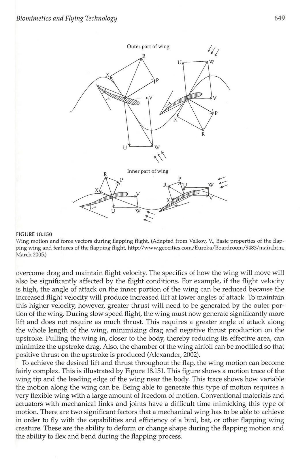 Flapping Wing: Basic properties of the flapping wing and features of ...