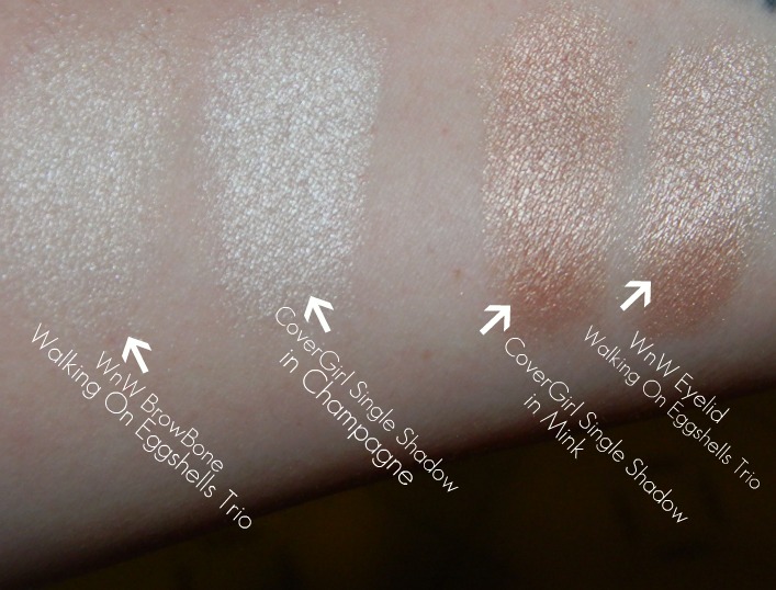 Affordable Beauty: Wet N Wild VS. CoverGirl: Eyeshadow Comparison