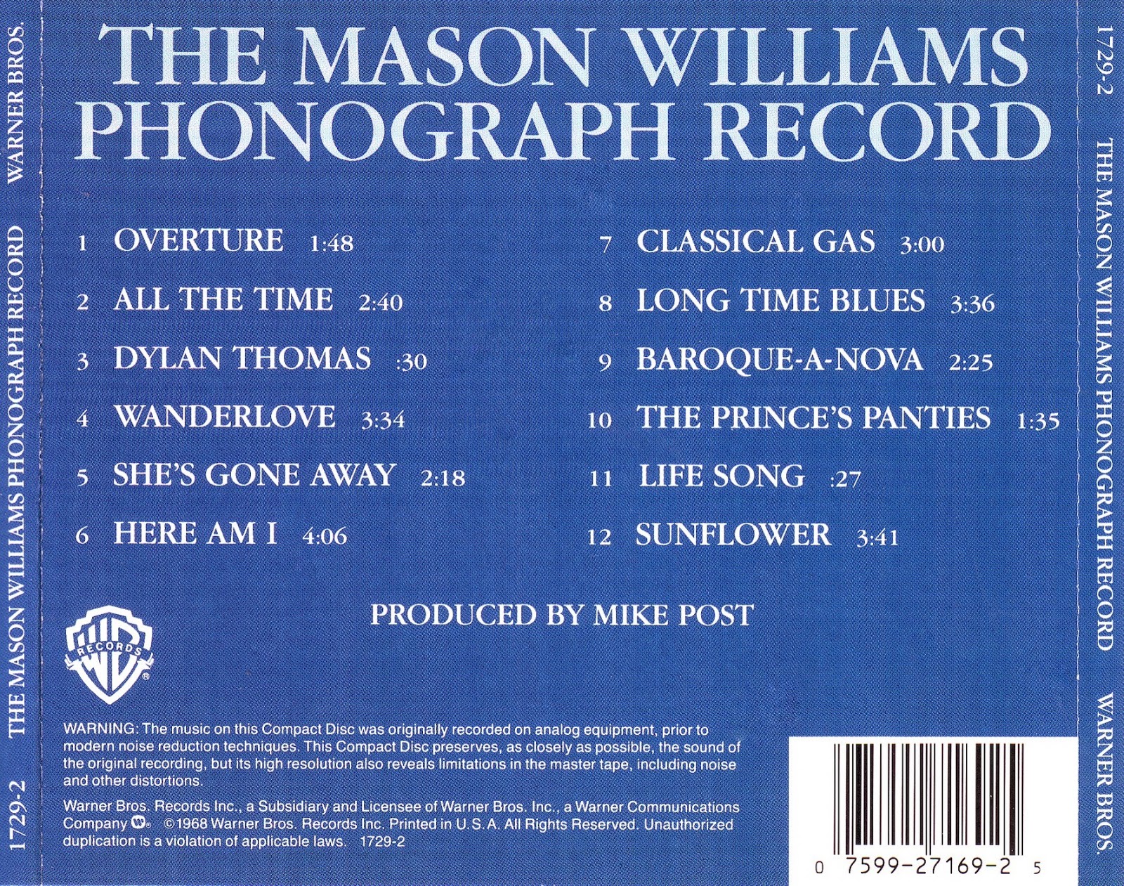 Pop On The Run: Pop/Baroque Pop/ Easy Listening: Mason Williams - The ...