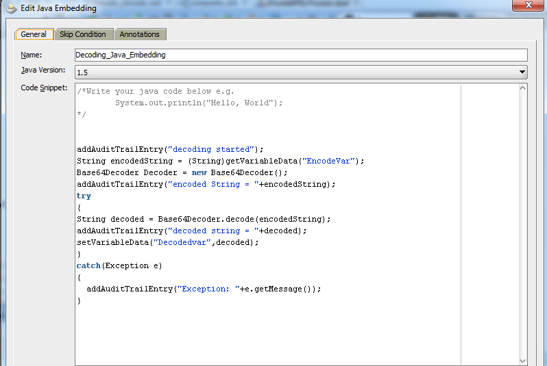 Soa-TechBlog.....: Base64 Binary Encoding and Decoding - BPEL 11G
