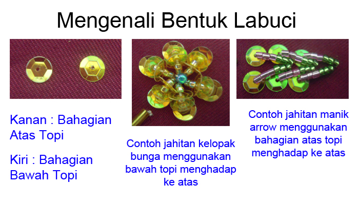 Seni Sulam Manik dan Labuci: Mengenali Bentuk Labuci