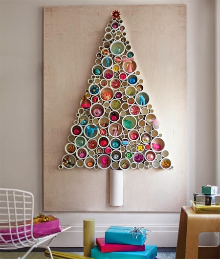 How to Recycle: Recycled Wall Christmas Trees