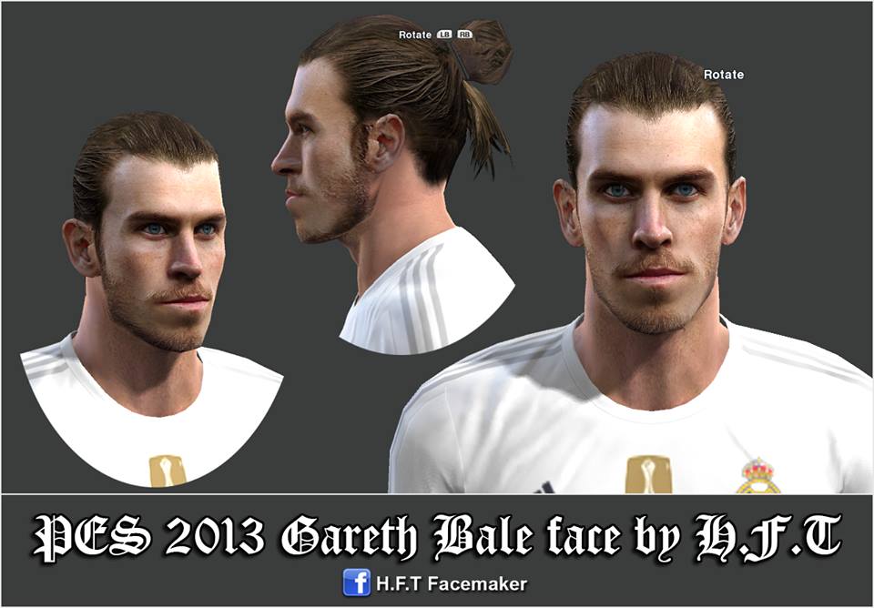 PES 2013 Gareth Bale (Real Madrid) Face FIX 2016 | PESWORDS