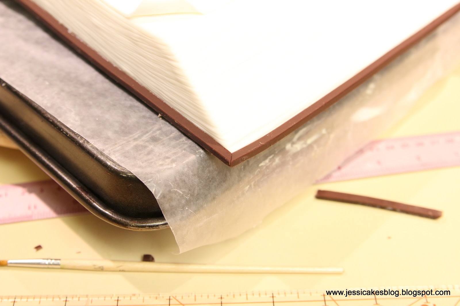 How To Make An Open Book Cake - Staging