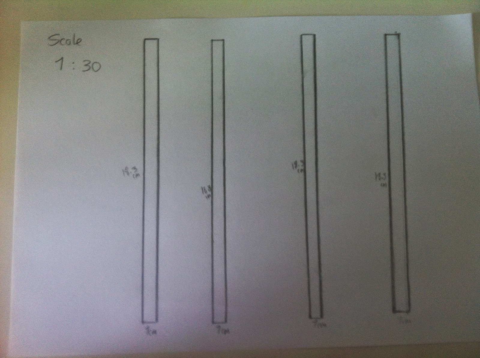 Unit 79 - set design for performance : 2D Scale Drawing of the Material