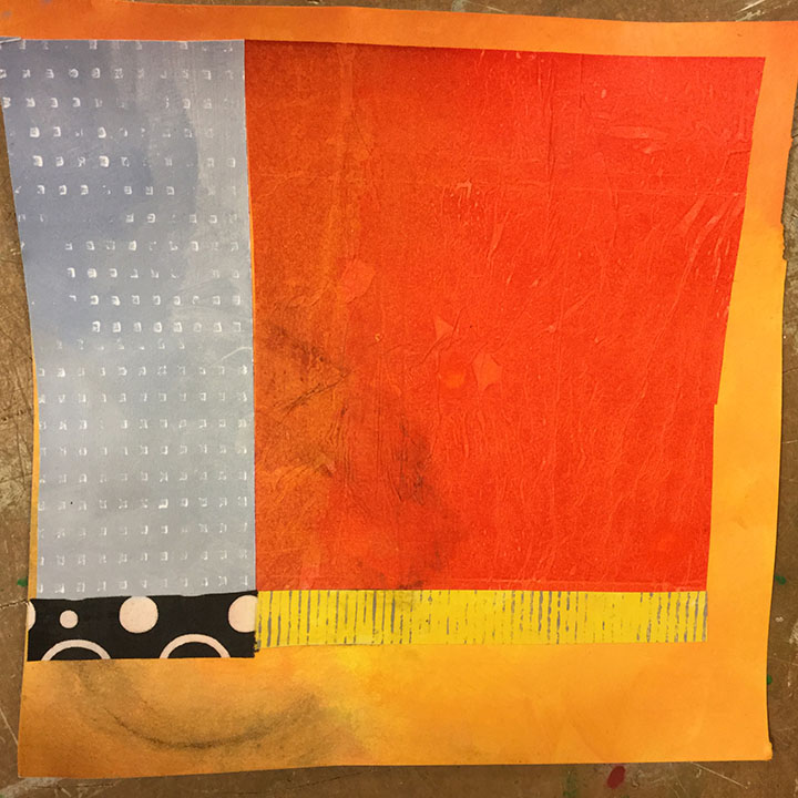 collage journeys by Jane Davies: Abstract Painting For Textile Artists
