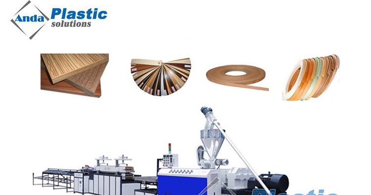 PVC edge banding extrusion line: pvc edge banding making machine with ...
