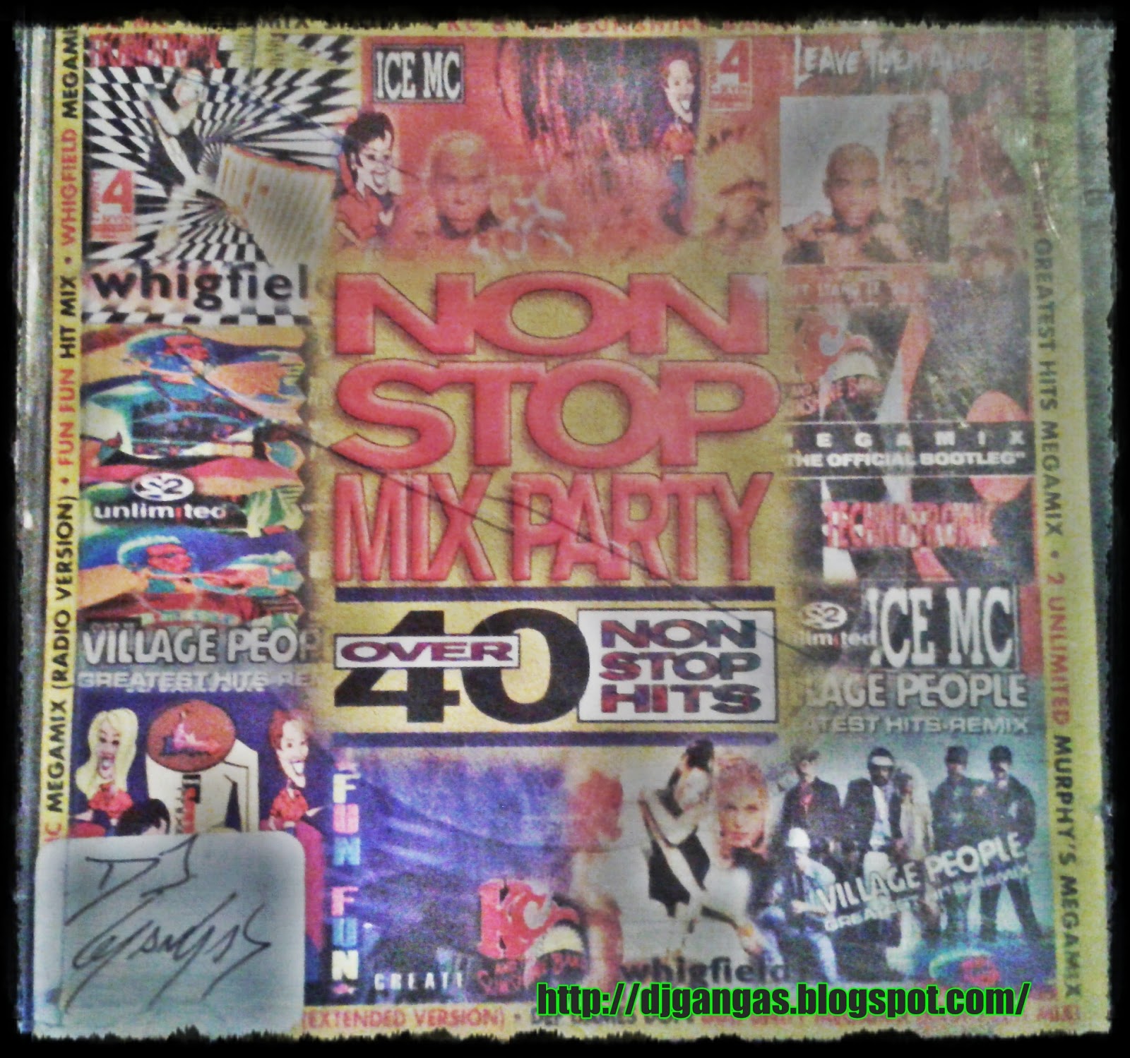 DJ GANGAS: Non Stop Mix Party - (1995) Mp3 y Wav