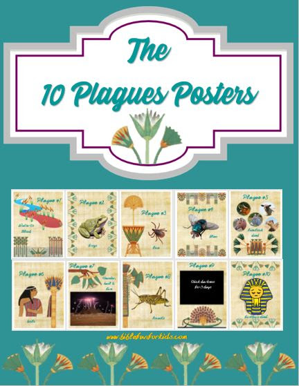 VBS: Moses & the 10 Plagues Plain Posters | Bible Fun For Kids