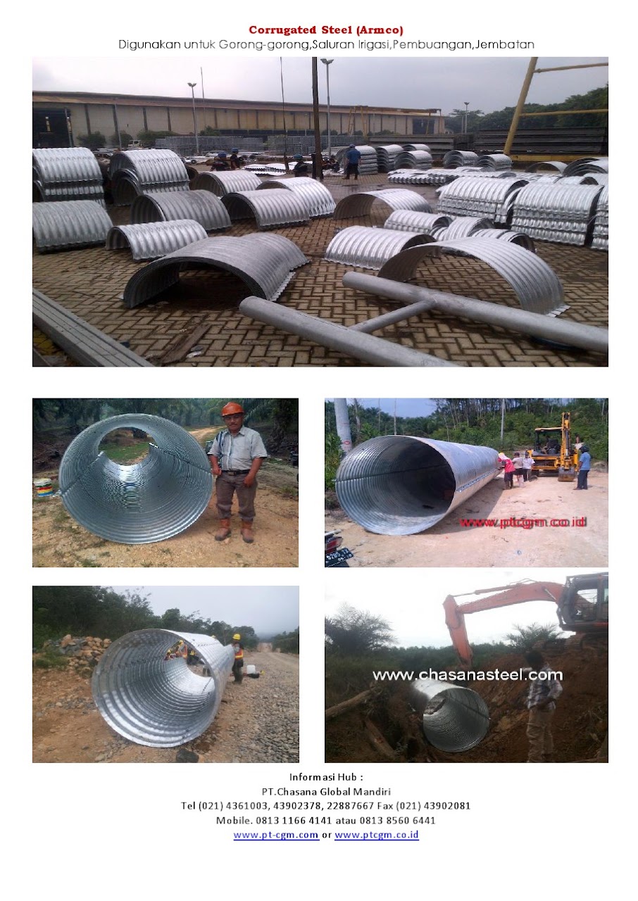 pipa aramco corrugated steel galvanis